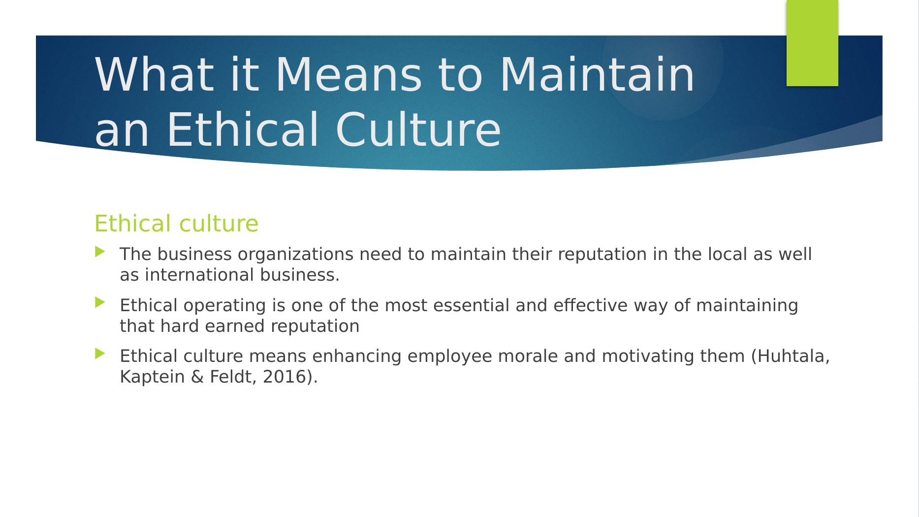 Ethical Culture in Global Business: A Comprehensive Report