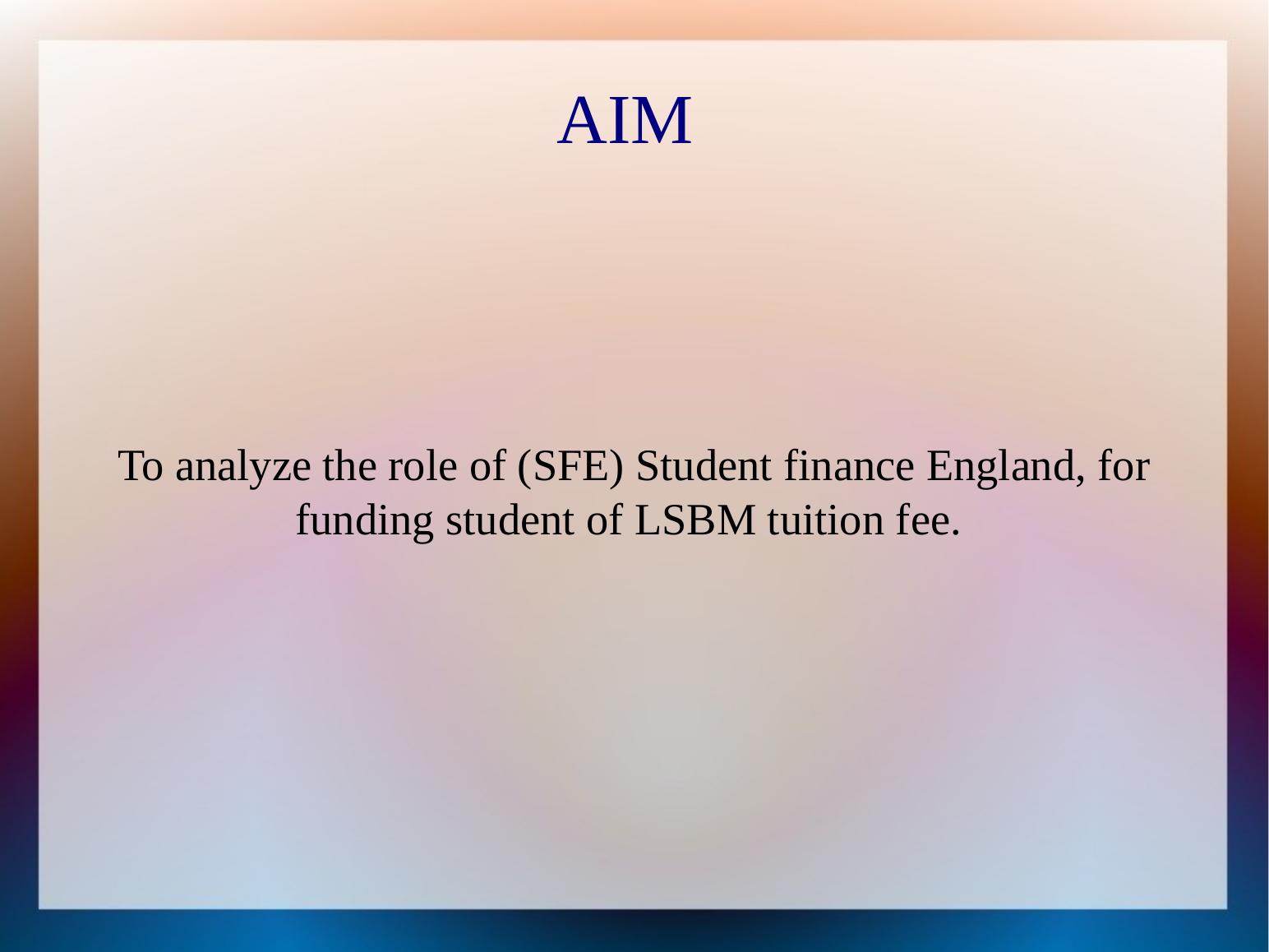 Research Project- TO analysis the role of (SFE) Student finance England ...