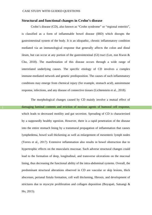 Crohn's Disease: Case Study, Symptoms, and Management