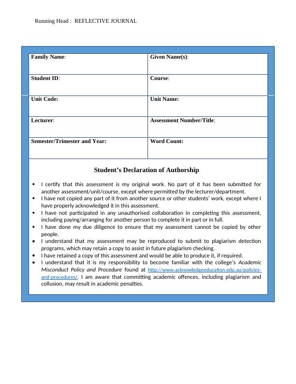 Reflective Journal: Case Management Principles Explored