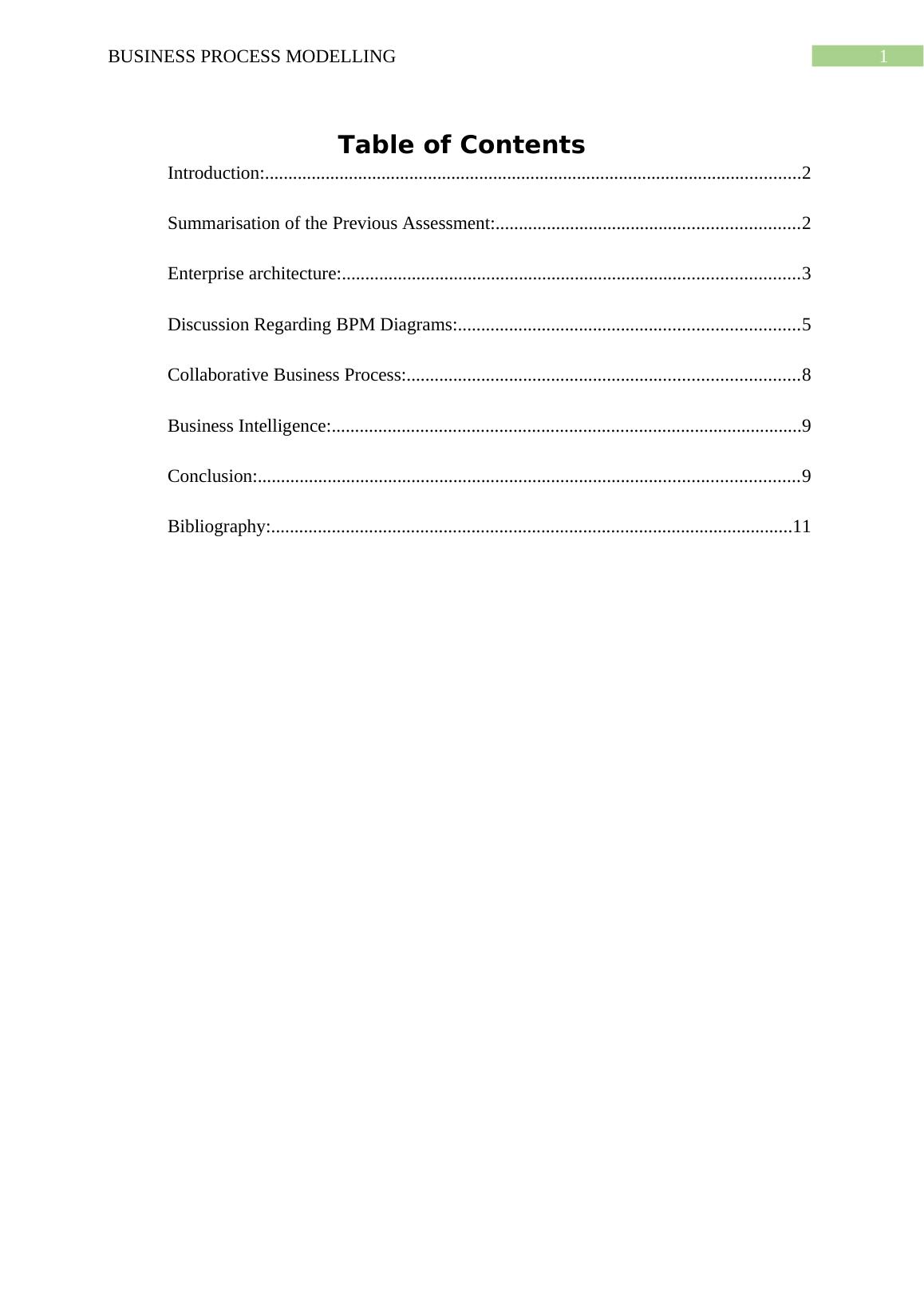 Business Process Modelling | Desklib