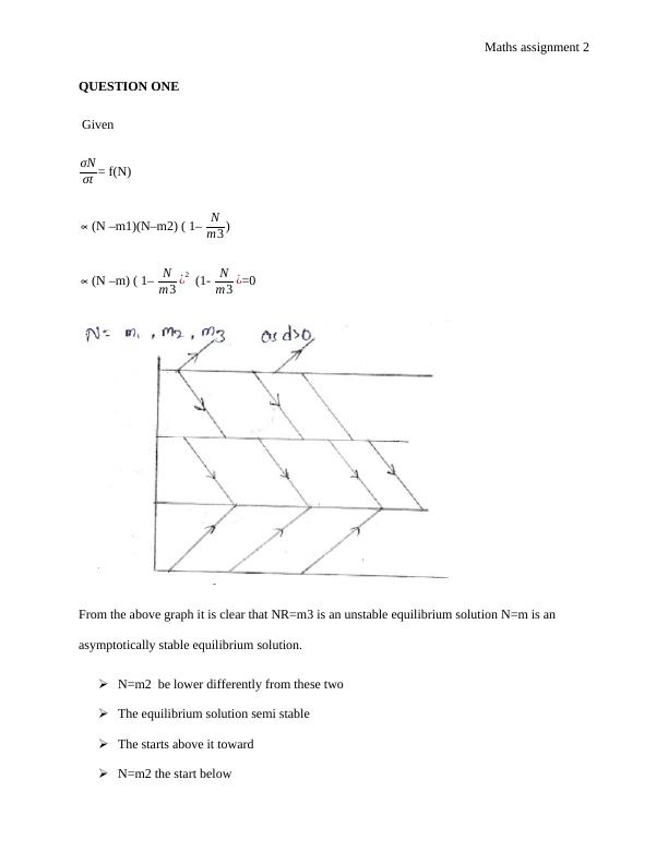 Maths Assignment 1: 2C Feedback Exercise Solutions Desklib
