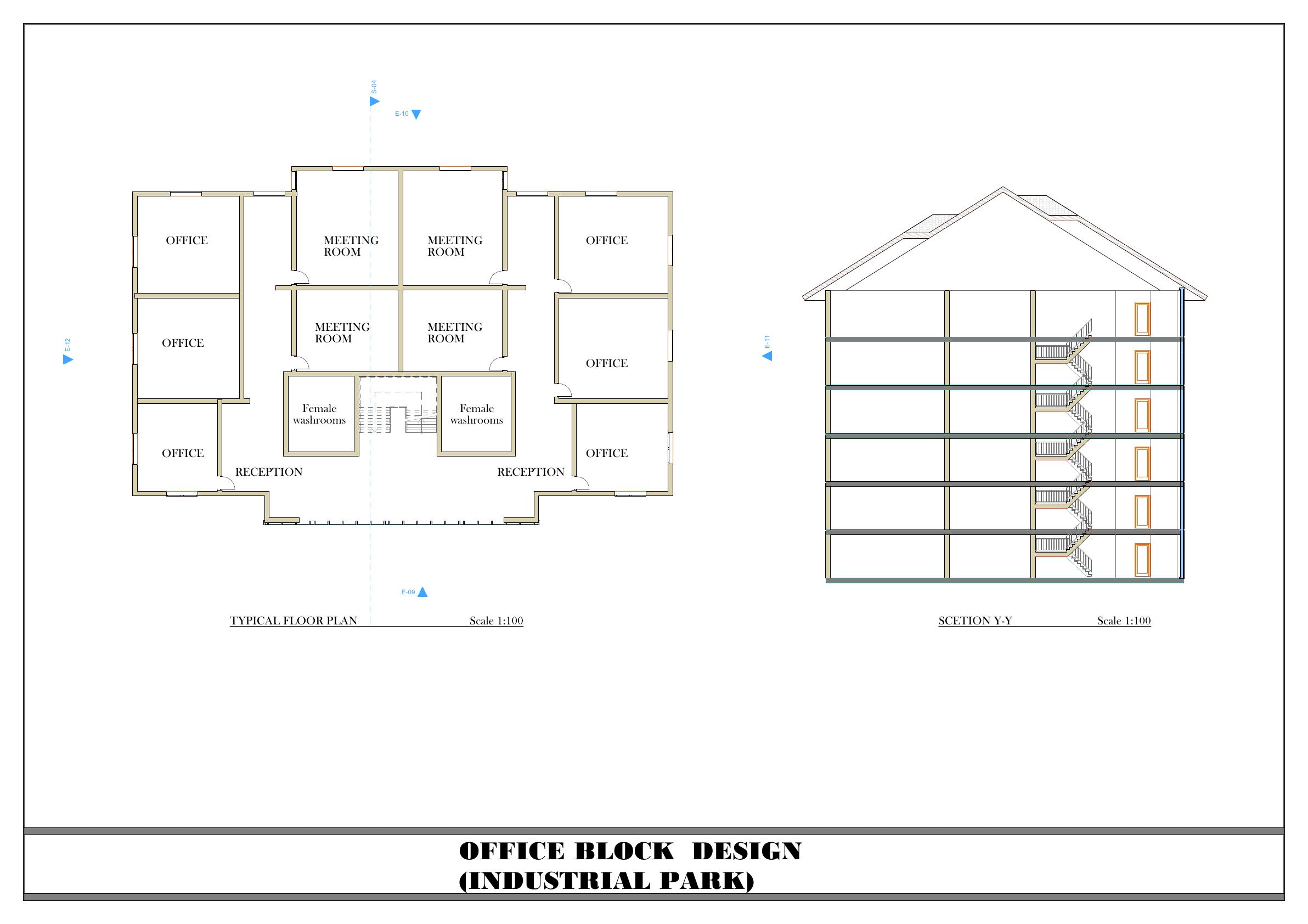 Construction Information: Office Block Design, HNC/HND