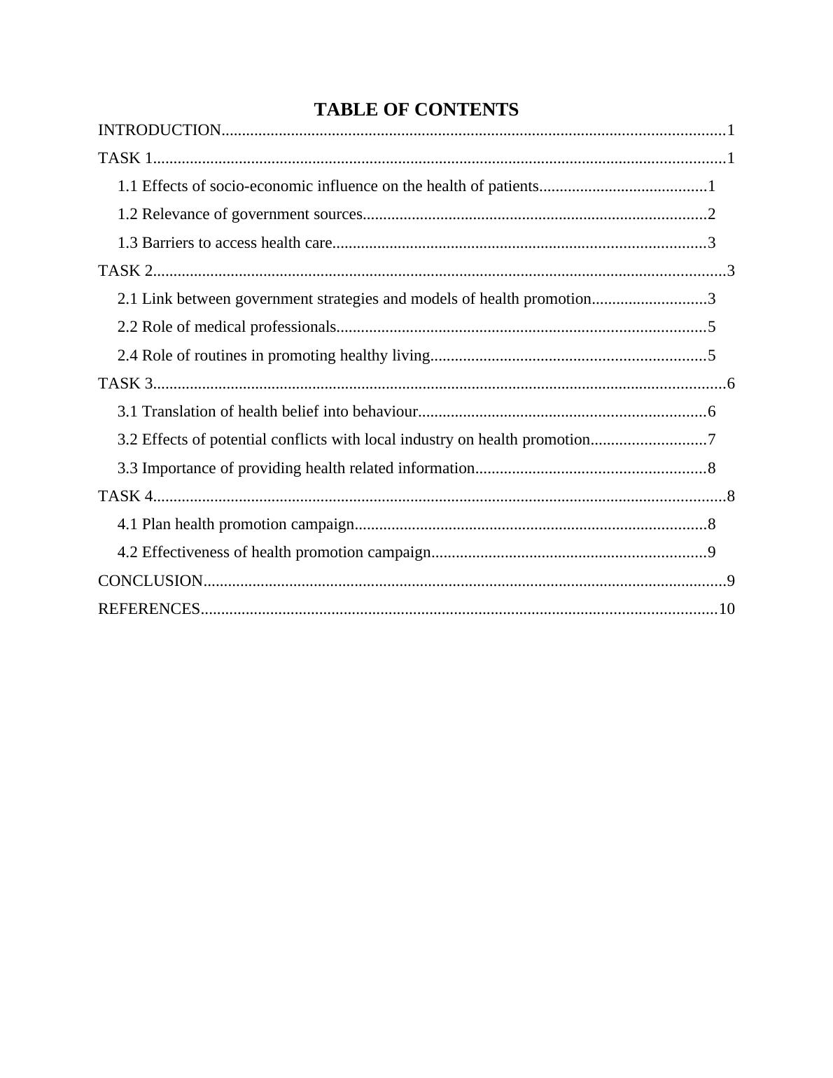 Health Promotion: Barriers and Strategies for Health