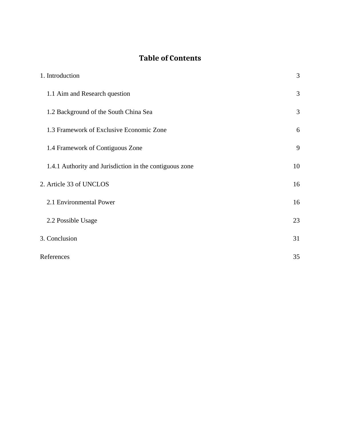South China Sea: UNCLOS Article 33 and Jurisdiction