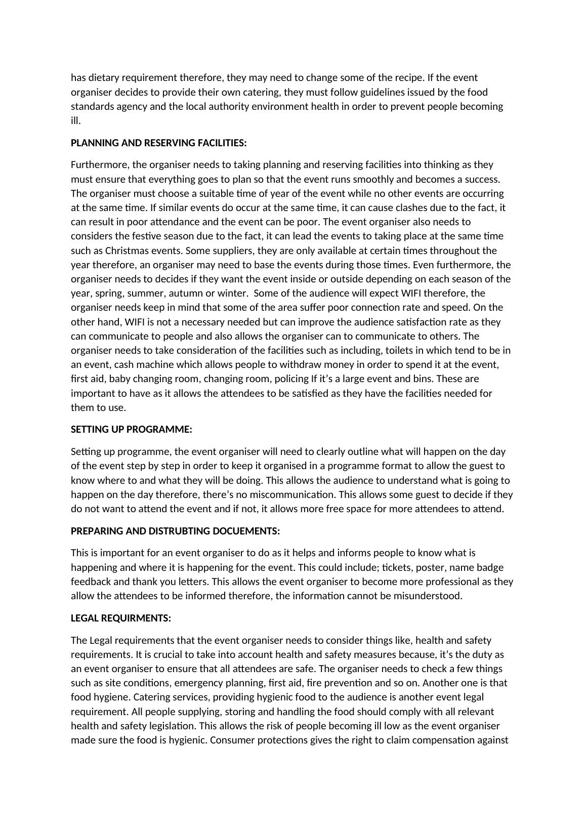 Event Organiser: Tasks, Skills, and Legal Requirements