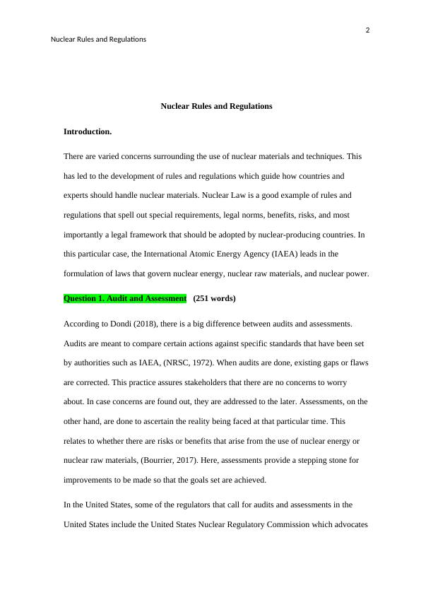 Comprehensive Report: Nuclear Rules, Regulations, and Safety