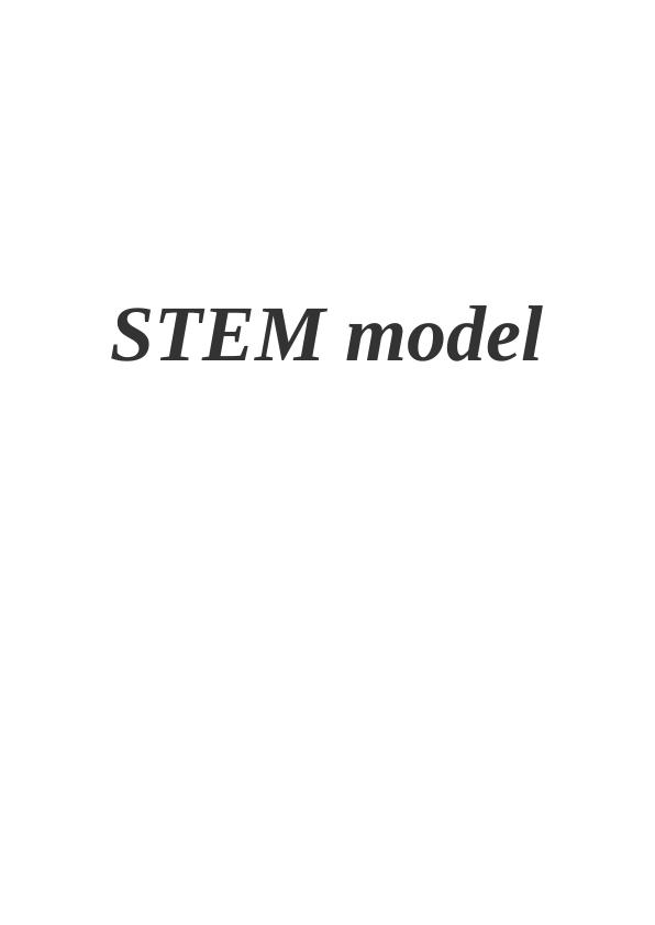 STEM Model for Ecosystem: Science, Learning, and Engagement