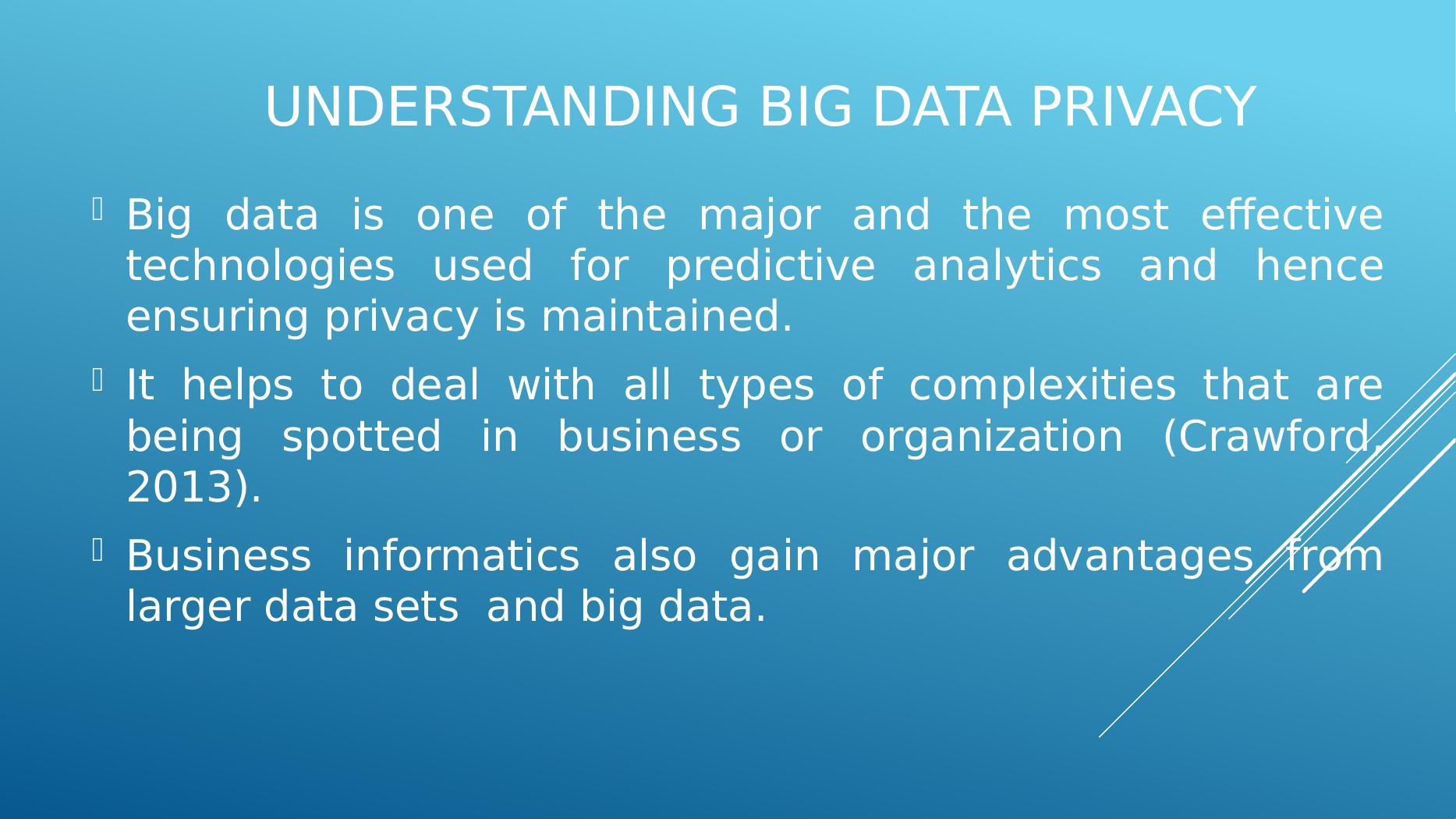 Big Data Privacy - Desklib