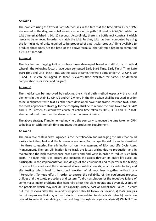 CPM and Takt Time Analysis for Desklib Online Library