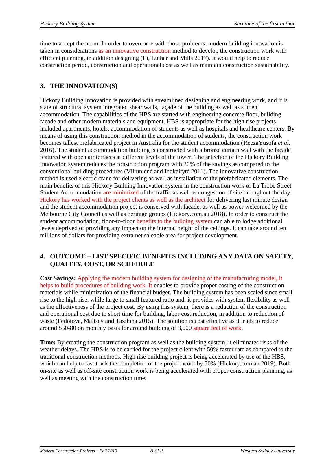 Hickory Building Systems Report 2022