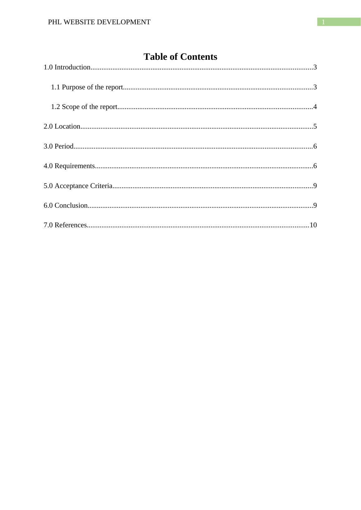PHL Website Development: Project Report and Analysis