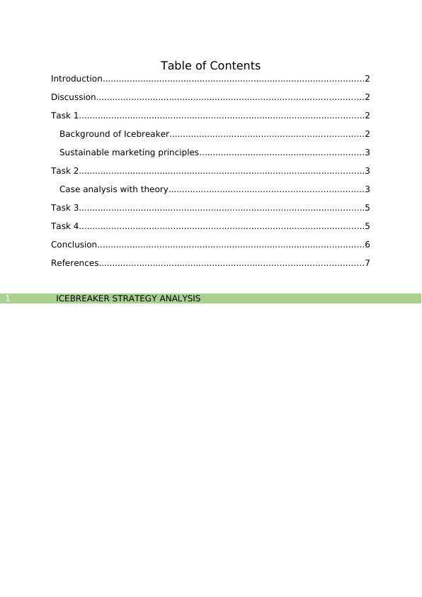 Icebreaker Strategy Analysis 2022