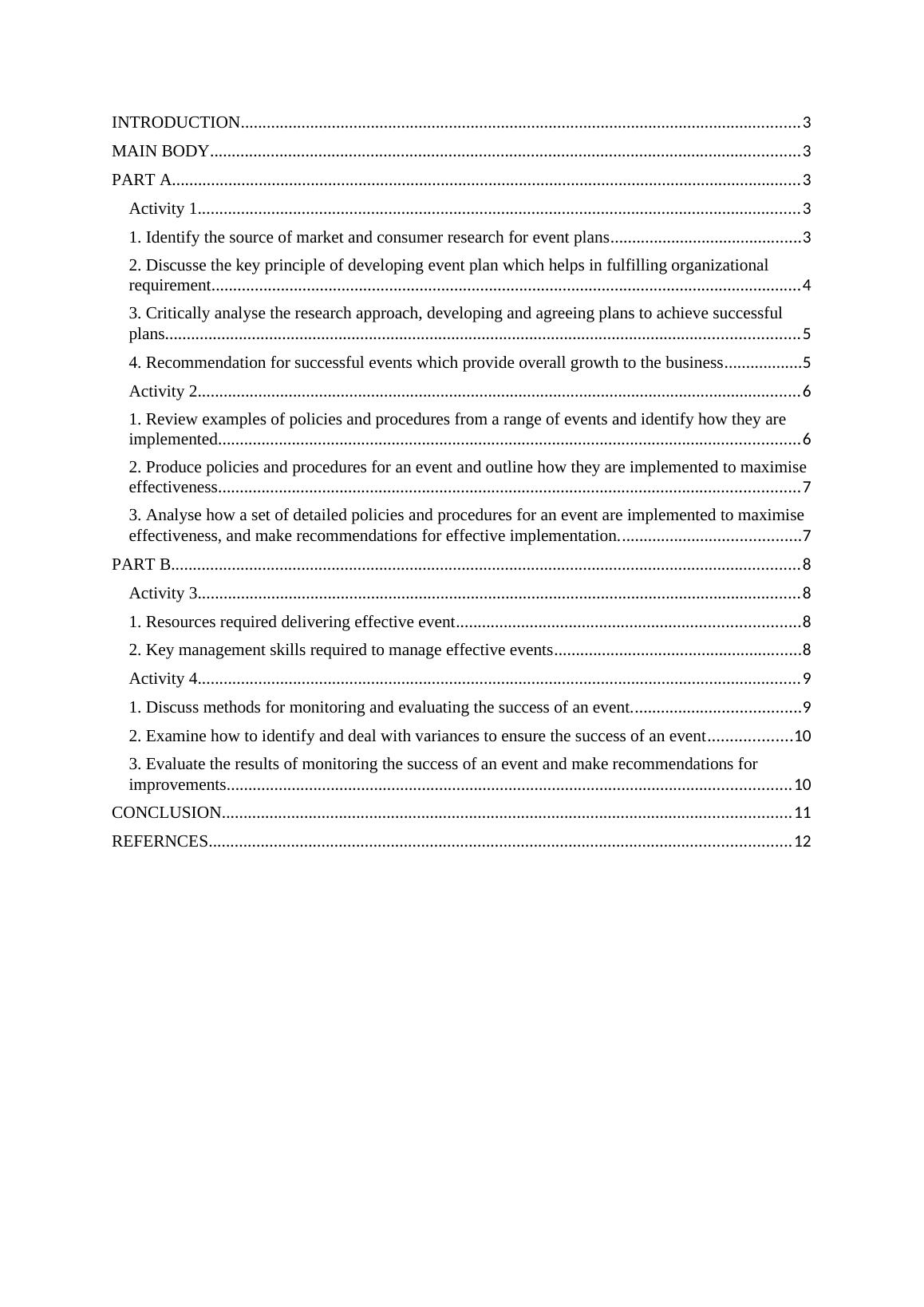 Event Management: Planning, Implementation, and Evaluation