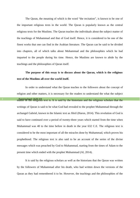 Understanding the Quran: Teachings and Significance