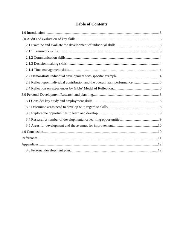 Essential Study and Employment Skills - Sample Assignment