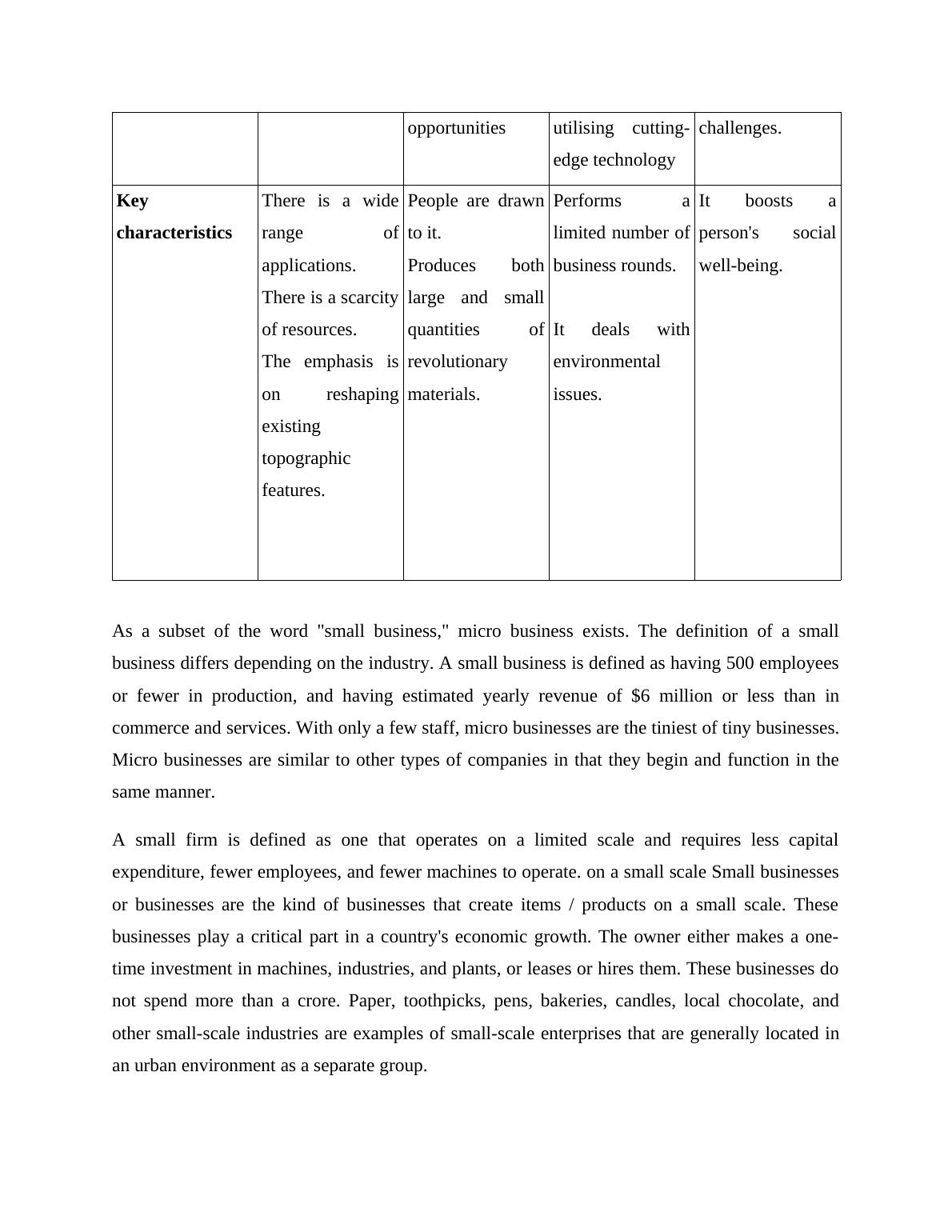 Definition and Characteristics of Different Business Sizes