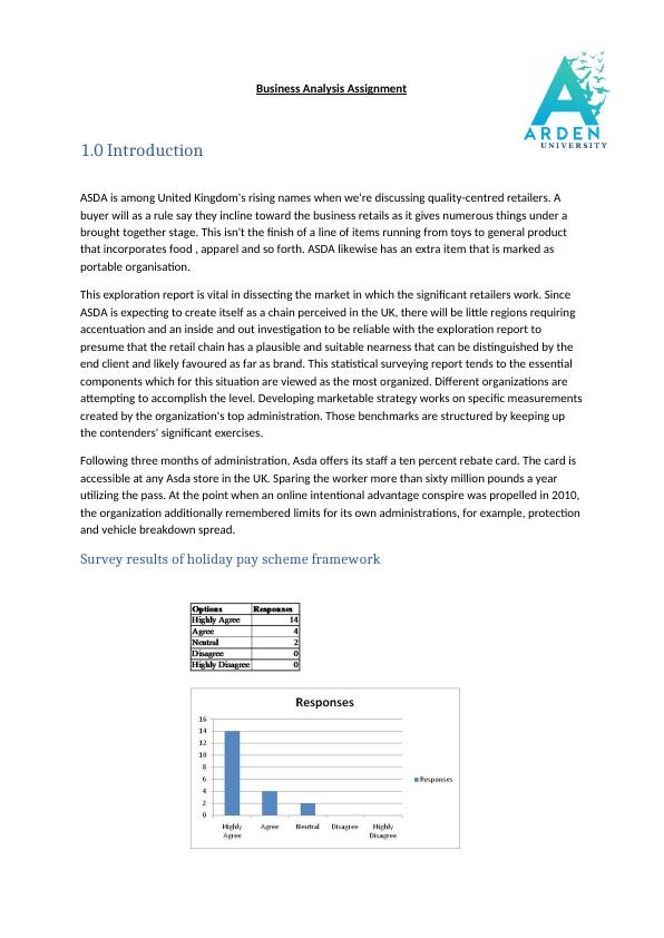 ASDA Business Analysis: Market Research and Statistics