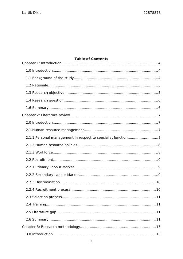 Kartik Dixit. 22878878. Executive Summary. This researc