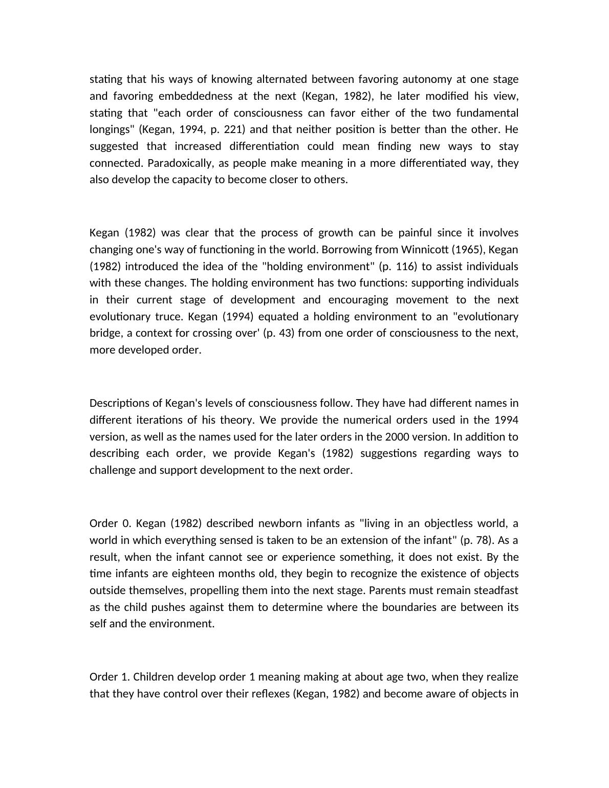 Enhancing Teaching and Learning with Kegan's Theory