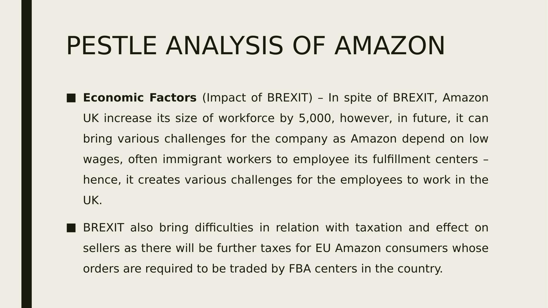 PESTLE and SWOT Analysis of Amazon | Desklib