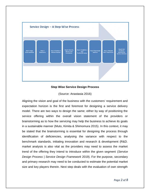 SERVICE PROCESS DESIGN Service process referees the course of