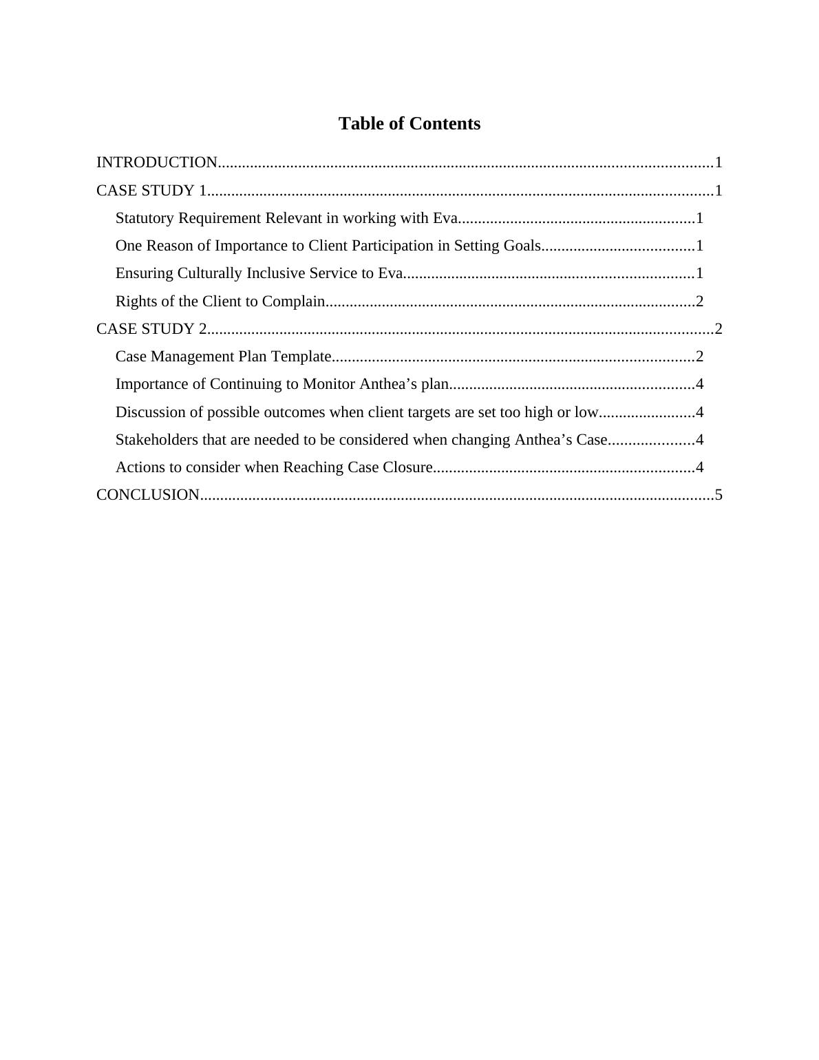 Develop, Facilitate & Review Case Management: CHCCSM005