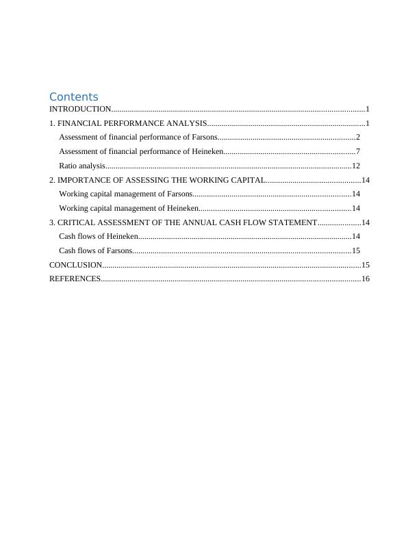 Financial Performance Analysis: Farsons vs. Heineken