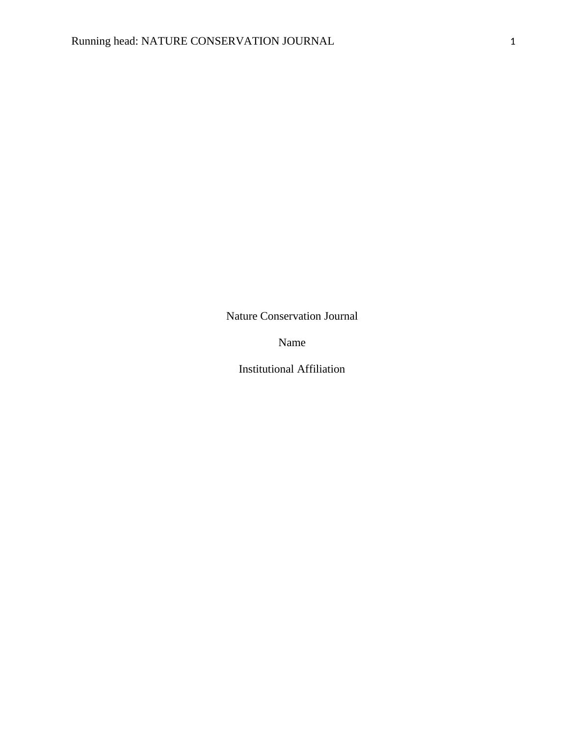 Nature Conservation Journal Management nature-conservation-journal-management