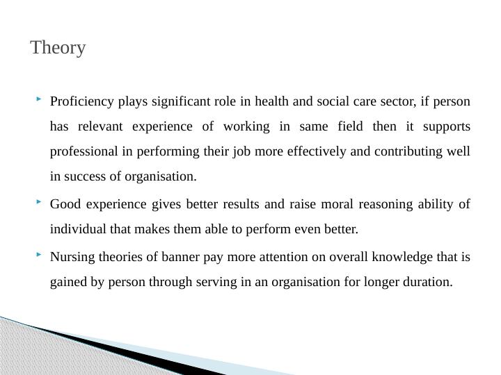 Applicability of Benner’s Novice to Expert Model in Nursing Informatics