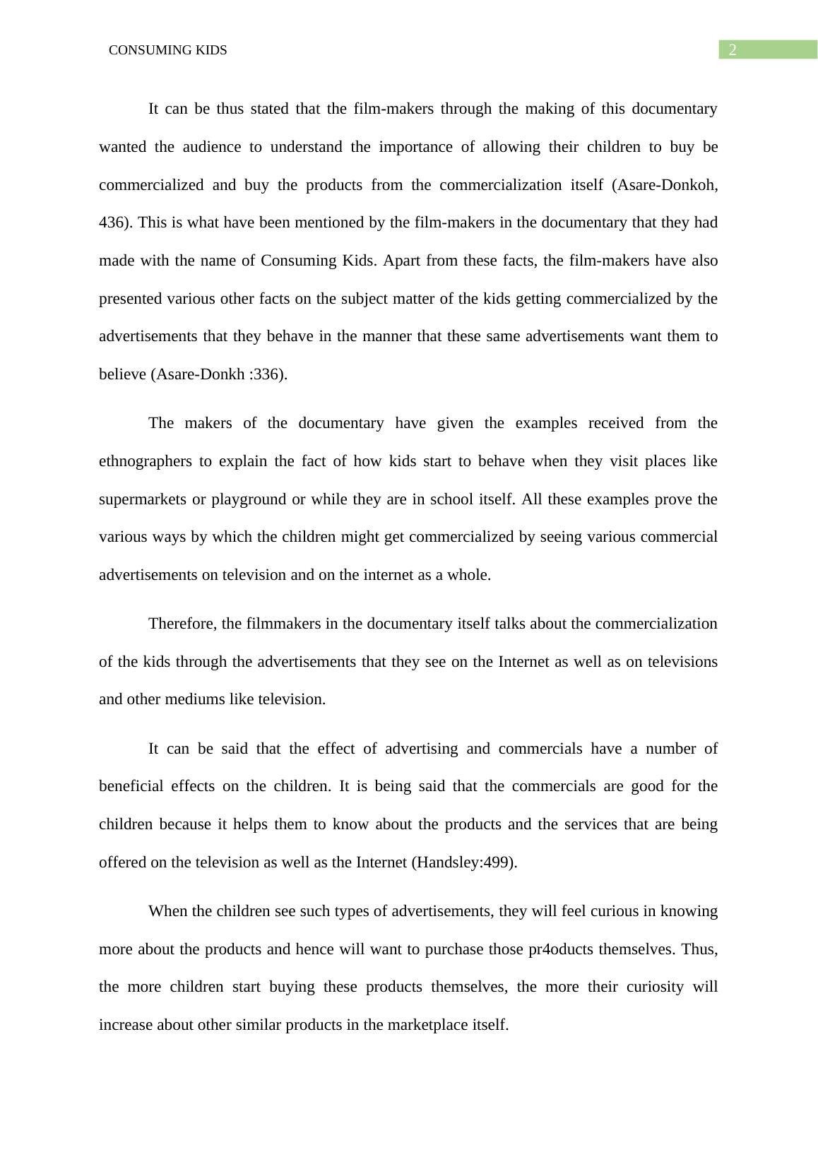 Consuming Kids: The Commercialization of Childhood