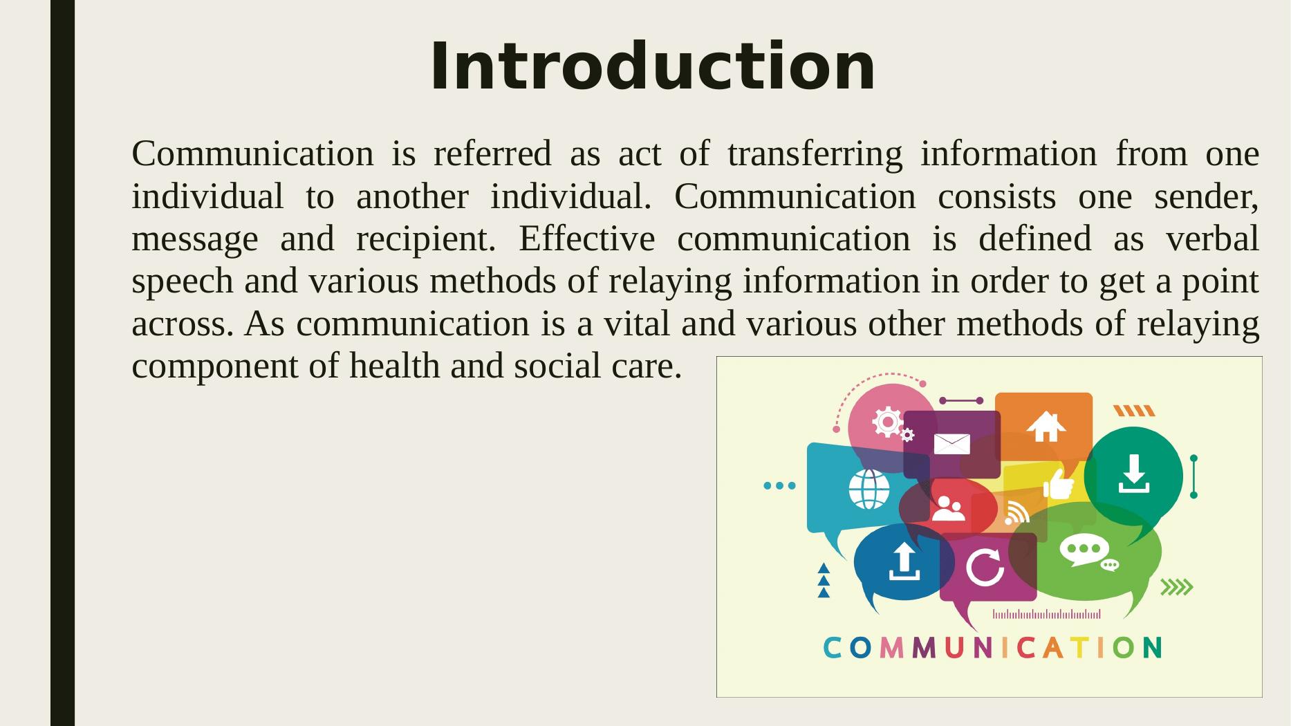 Effective communication in health and social