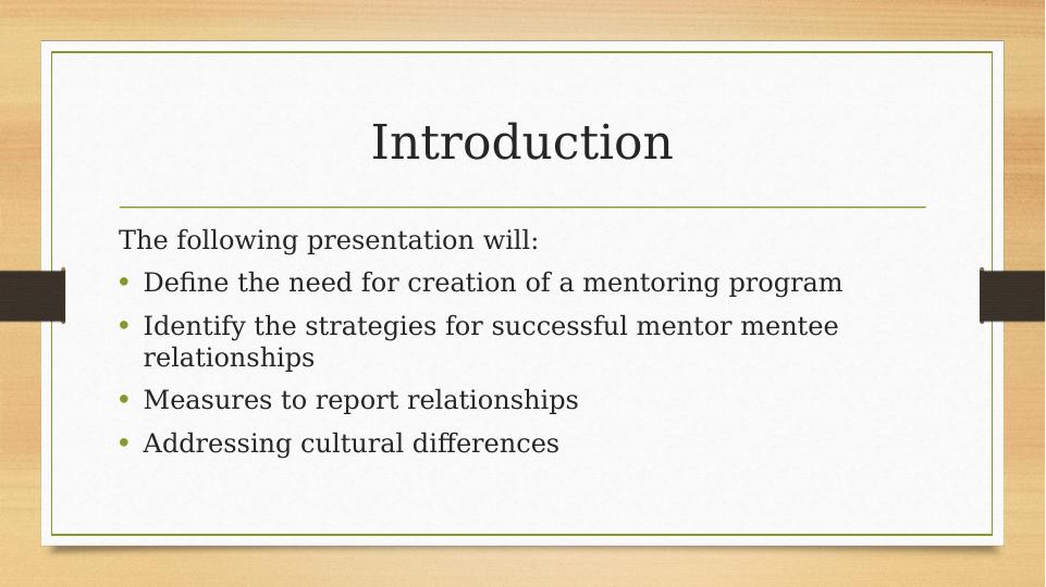 Effective Mentoring Program: Strategies and Relationships