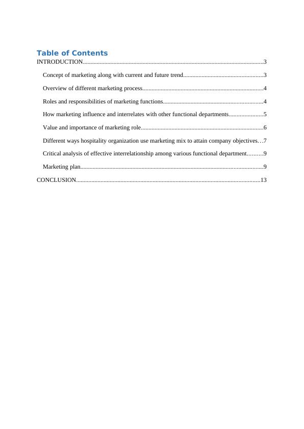 Hospitality Marketing Essentials | Desklib