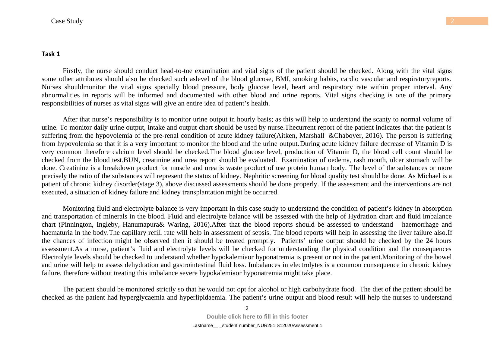 Comprehensive Nursing Case Study: Patient Care and Education