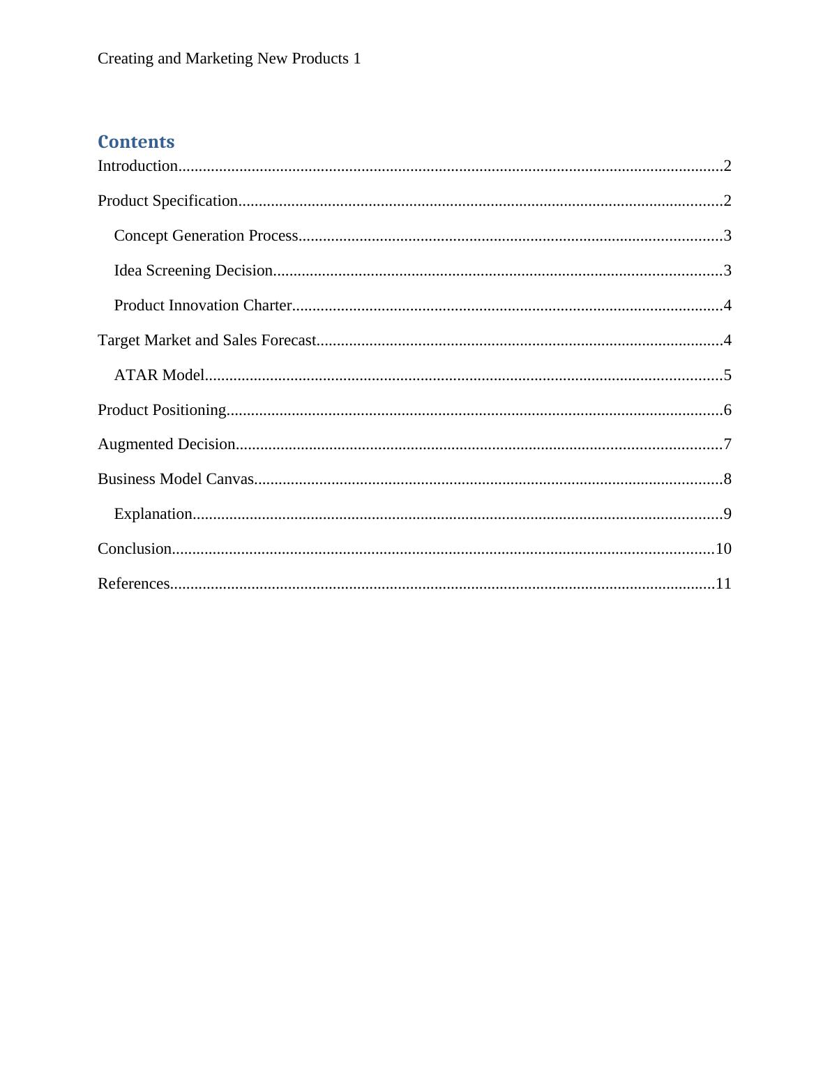 Creating and Marketing New Products | Assignment