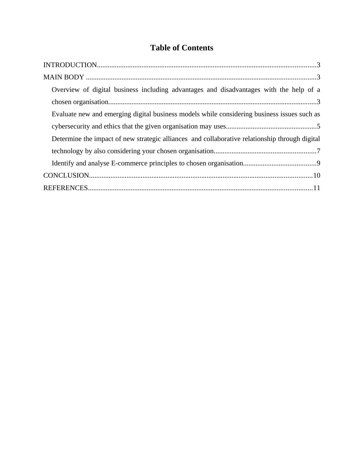 Digital Business Report: Models, Alliances, and E-commerce