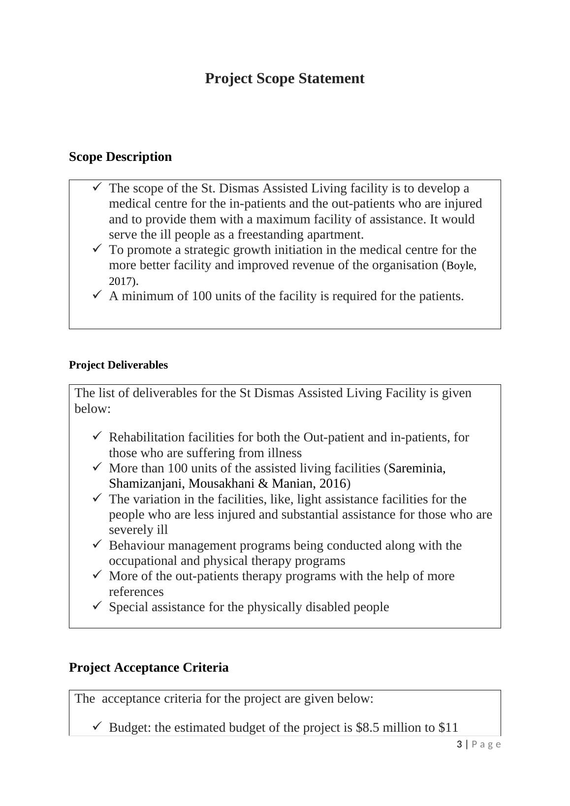 Project Scope Statement - Desklib