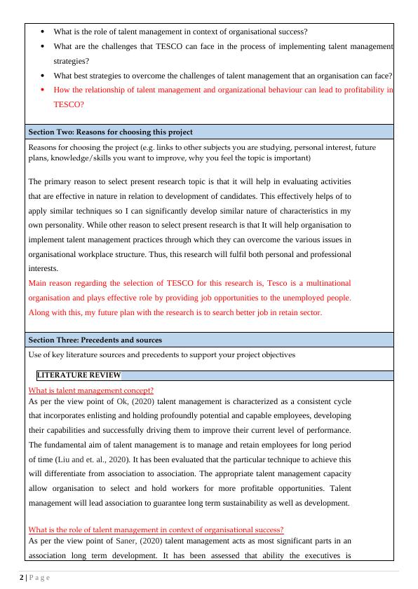 Talent Management and Organizational Behavior at TESCO