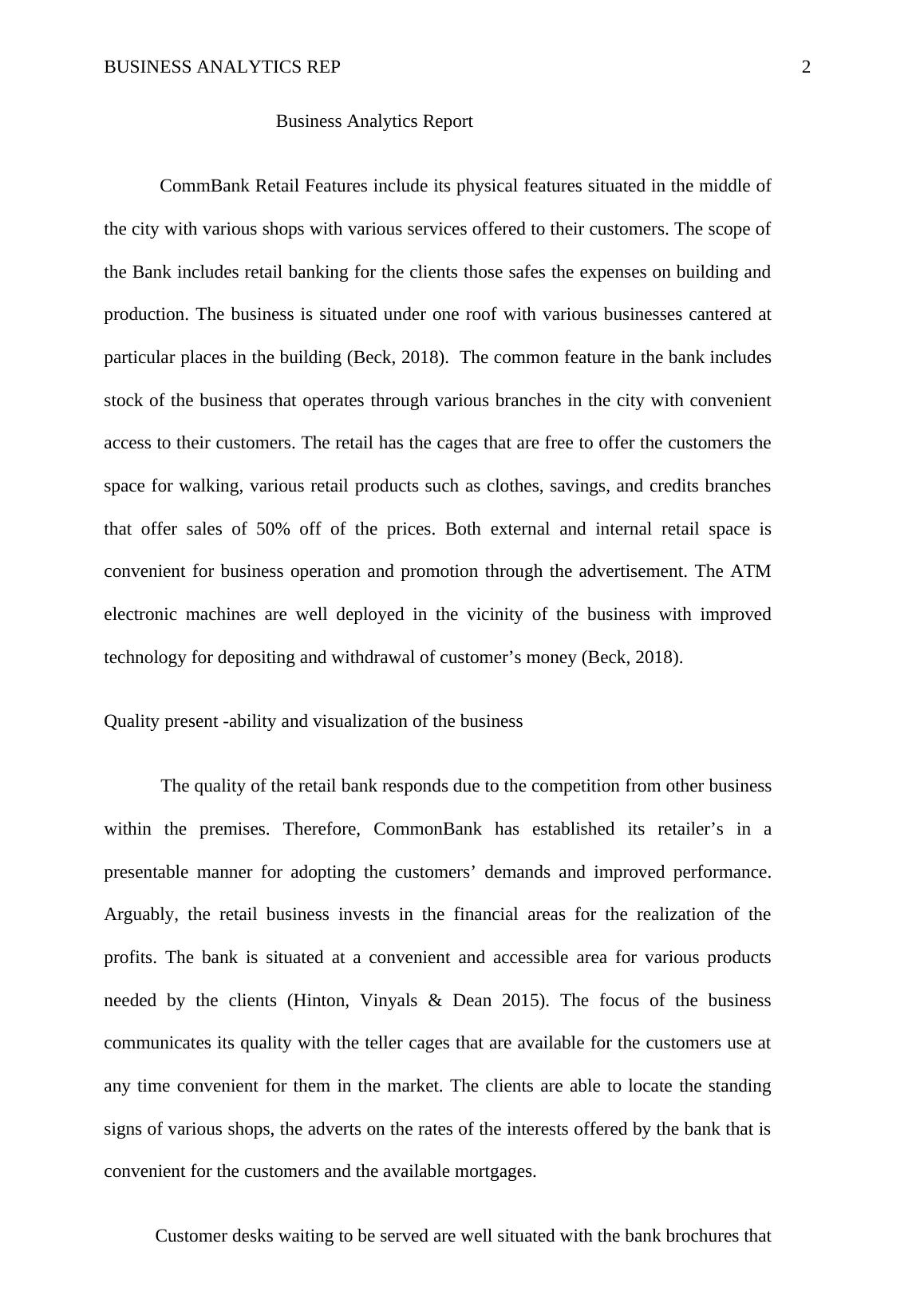 MITS6002 Business Analytics Report: Retail Insights