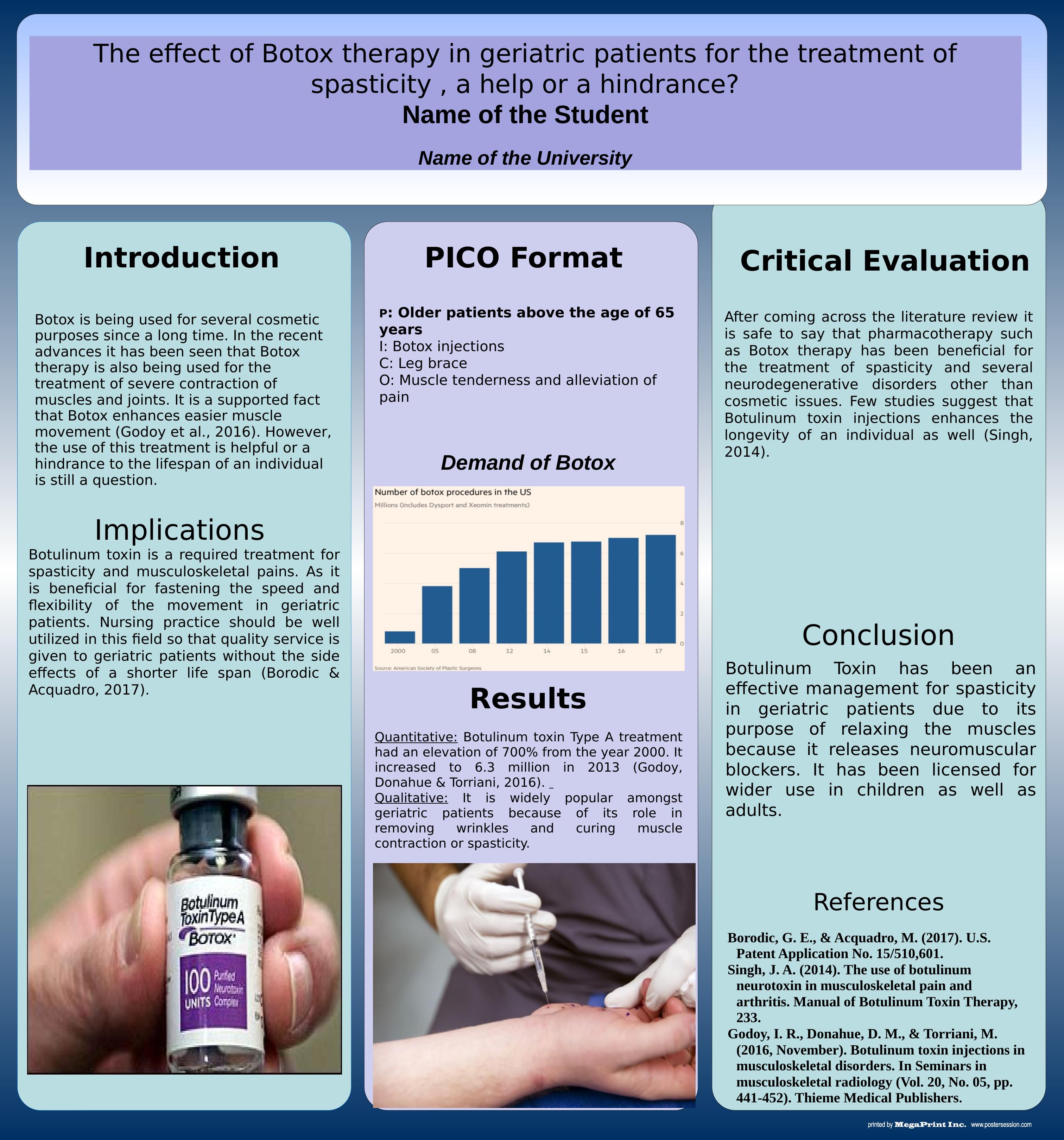 Virtual Poster: Botox Therapy for Geriatric Spasticity