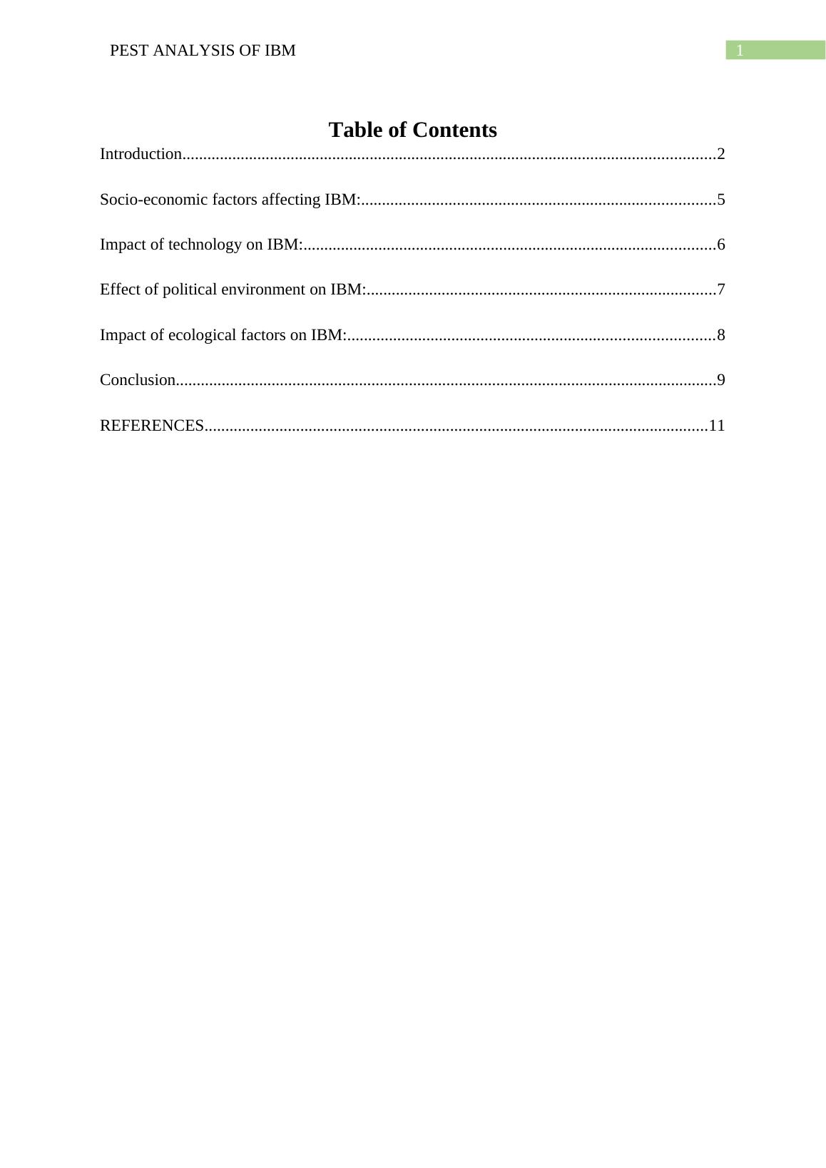 Case Study: IBM PEST Analysis & Business Strategy Factors