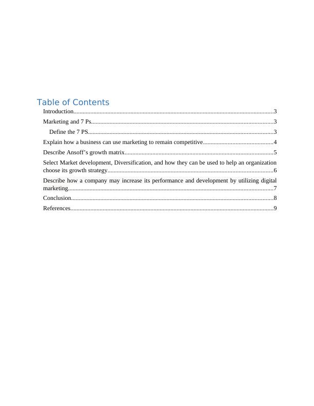 Introduction to Marketing Assignment 2022