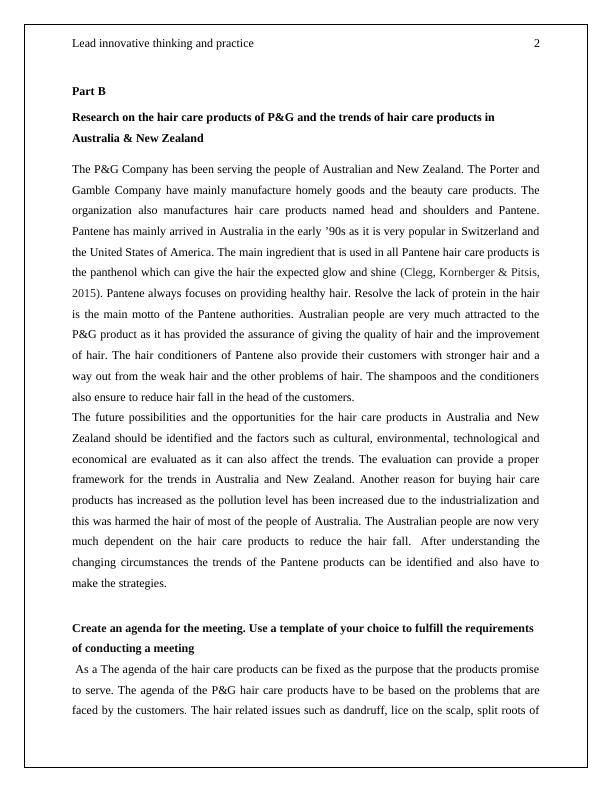 BSBINN801 Project: Lead Innovative Thinking and Practice