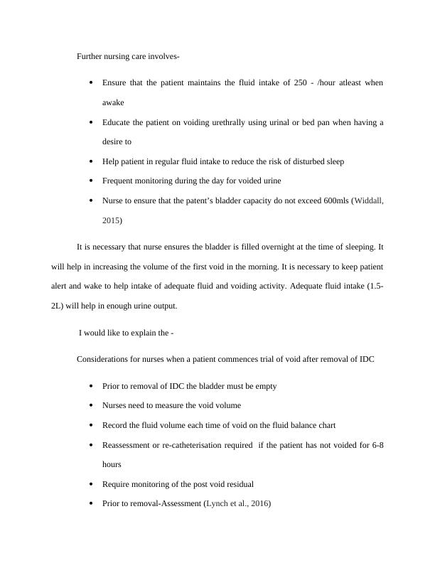 Nursing Care for Patients After IDC Removal: Best Practices