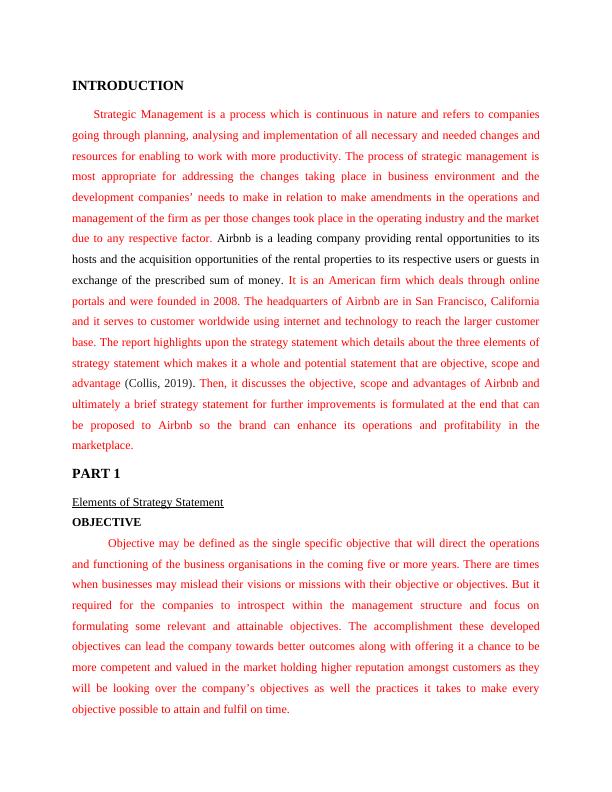 Strategic Management: Elements of Strategy Statement, Objective, Scope ...