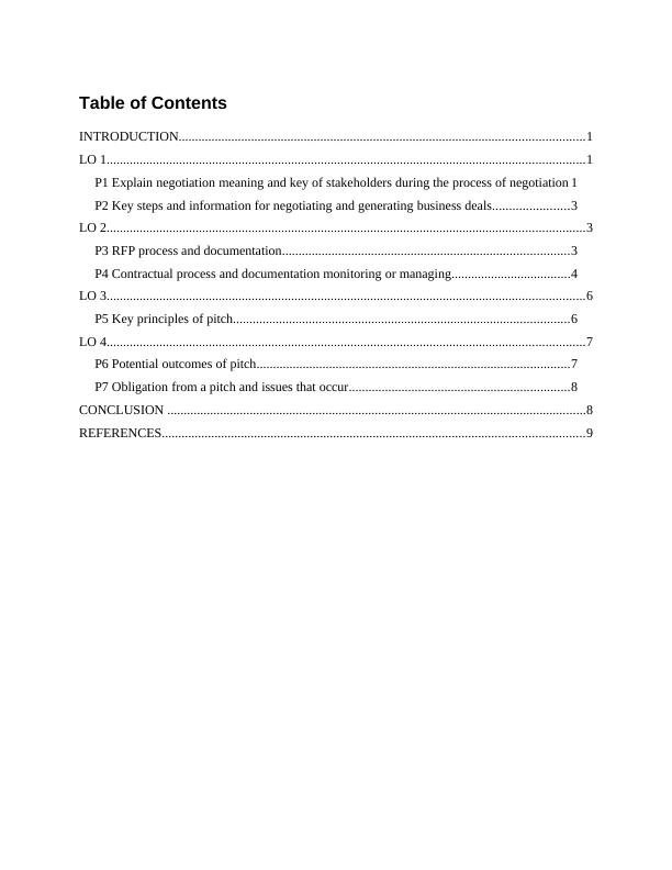 Pitching and Negotiation Skills in Business Context