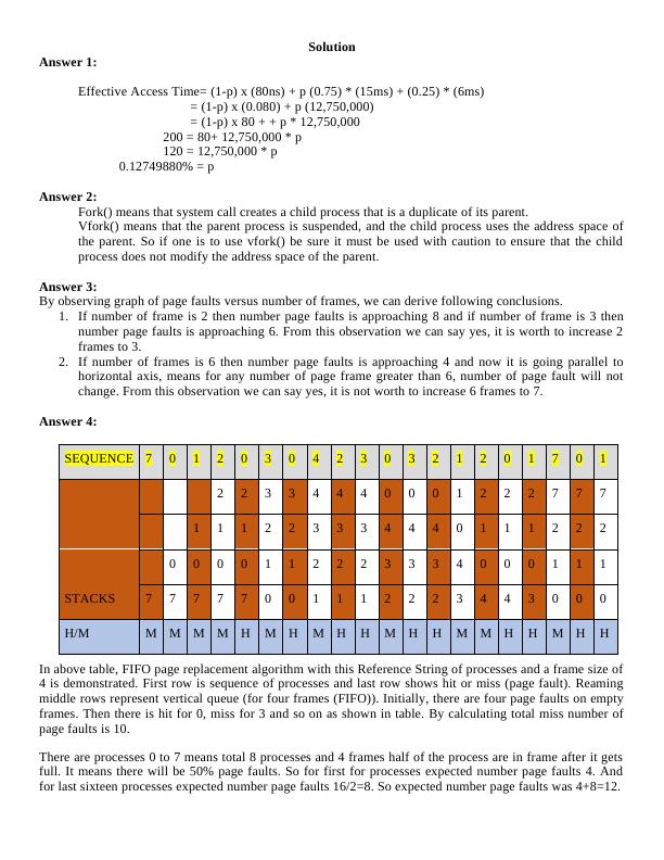 CS213 W4 LAB 2: Operating Systems Memory and Virtual Memory
