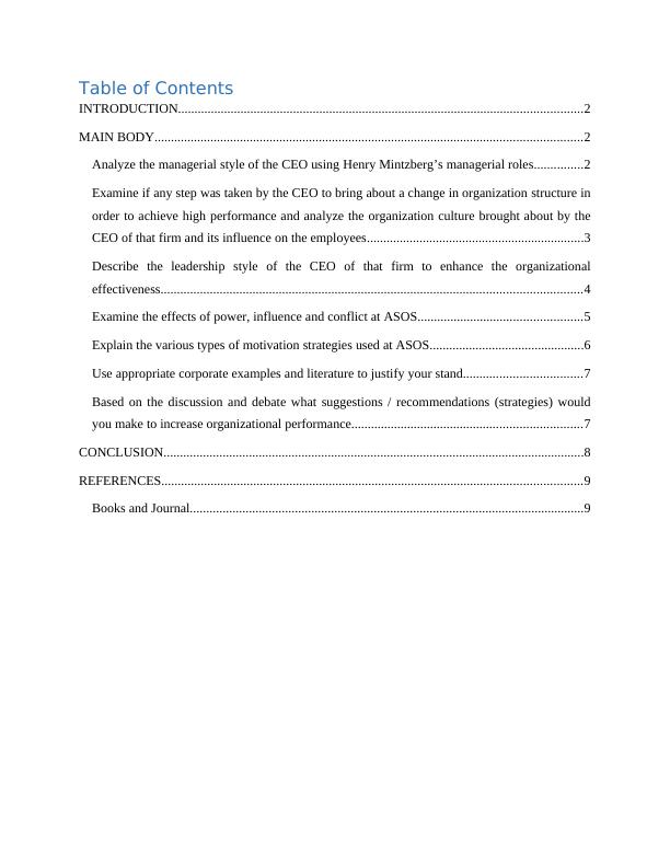 ASOS Case Study: Leadership, Culture, and Performance