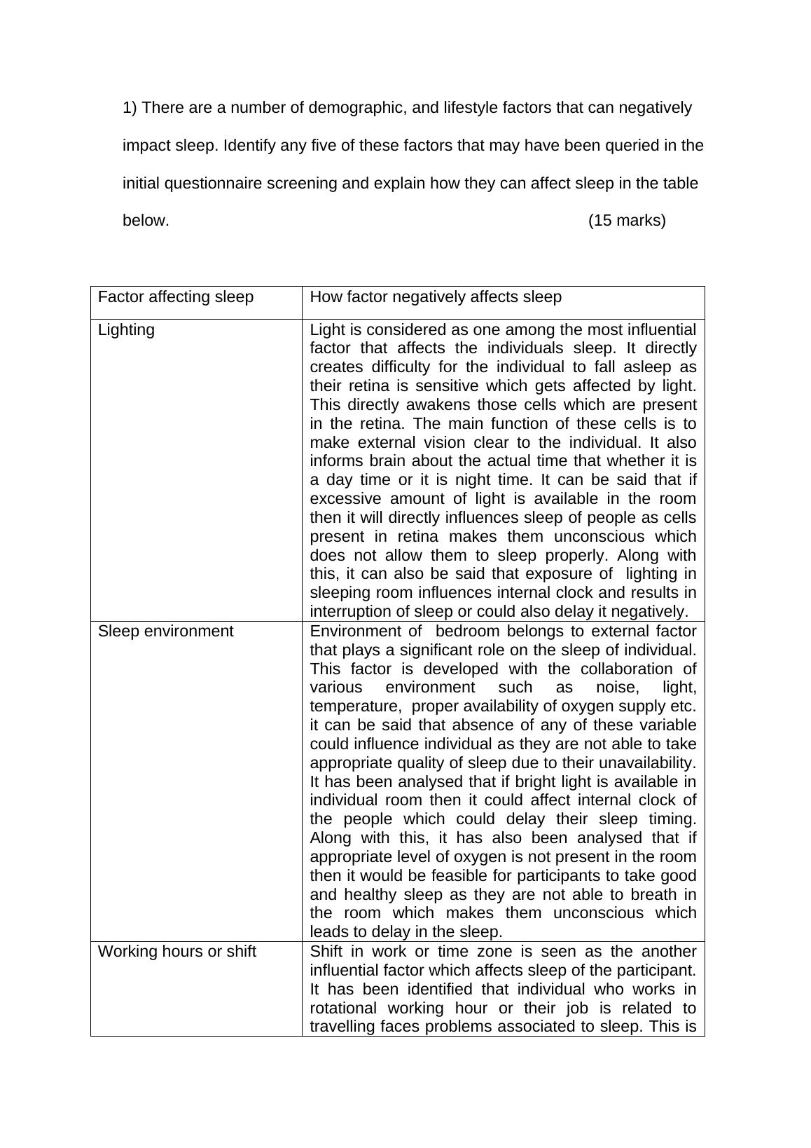 Healthcare Research: Sleep Study Report and Analysis
